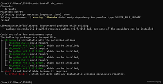 如何解决安装nb_conda要求的python版本与anaconda默认安装python版本冲突问题？_编程语言-CSDN问答