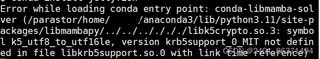 Conda 报错 error while load entry point: conda-libmamba-solver_服务器-CSDN问答