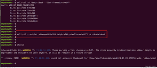 关于#linux#的问题：使用v4l2改变USB摄像头分辨率后使用cheese拍照出的图片分辨率没有改变_服务器-CSDN问答