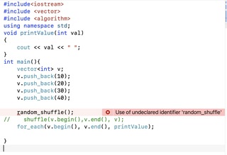 为什么引入了头文件algorithm，还识别不出来random_shuffle()?_编程语言-CSDN问答