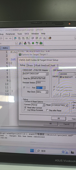debug选项配置要求勾选swj但是我的选项是灰色的勾不了，这是为什么？_嵌入式-CSDN问答