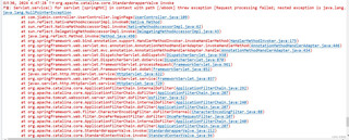 严重: Servlet.service() for servlet [springMVC] in context with path [] threw exception [Request ...