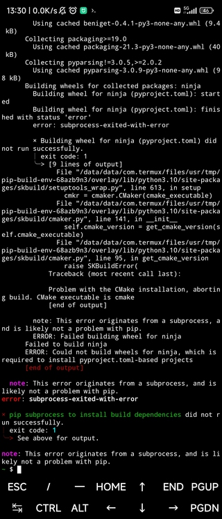 Termux中python安装scipy失败请问怎么解决? 编程语言 Csdn问答