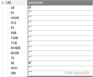 STM32F103单使用串口收发时，收不到数据，SR寄存器的LBD，FE置位，NE没有置位_嵌入式-CSDN问答