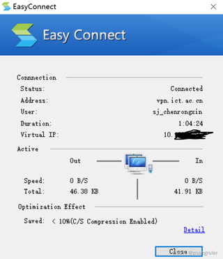 可以用EasyConnect连接实验室内网，但无法连接内网才能访问的服务器，为什么？_运维-CSDN问答
