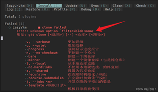 Lazy vim启动报错_服务器-CSDN问答