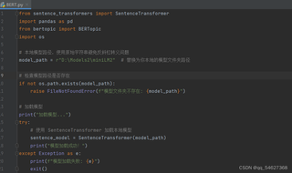 BERTtopic模型sentencetransformers报错_编程语言-CSDN问答
