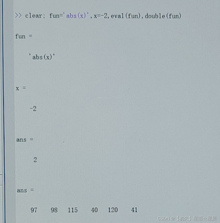 matlab中eval和double函数_编程语言-CSDN问答