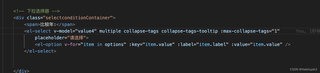 element-plus select选择框,多选出现的问题_前端-CSDN问答