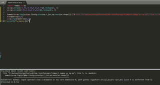 出现了这个问题matmul: Input operand 1 has a mismatch in its core ..._编程语言-CSDN问答