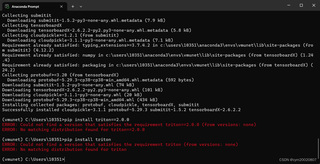 安装triton报错_人工智能-CSDN问答