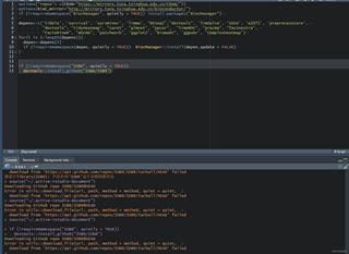 为什么安装IOBR包时遇到问题，使用options("repos"= c(CRAN=""))options(BioC_mirror？(关键词-无法连接)_编程语言-CSDN问答