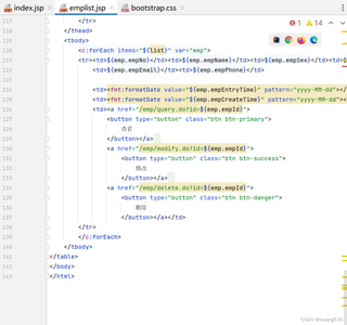 idea中的CSS样式显示不出来，如何解决？_编程语言-CSDN问答